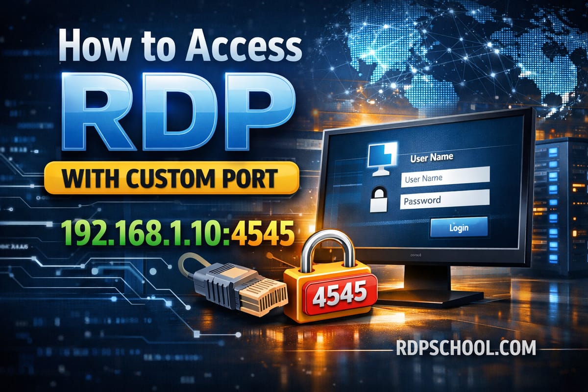 How to Access RDP with a Custom Port (Step-by-Step Guide for Secure ...